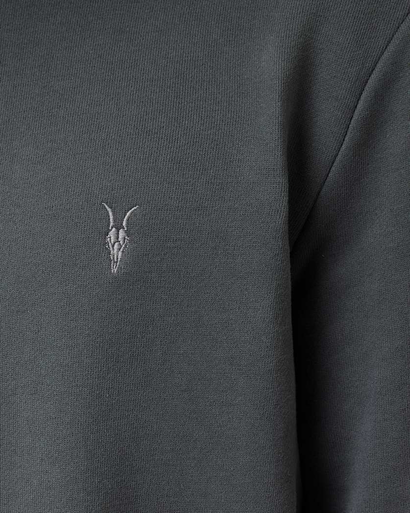 Raven Crew Neck Ramskull Sweatshirt CARTER GREY | ALLSAINTS US